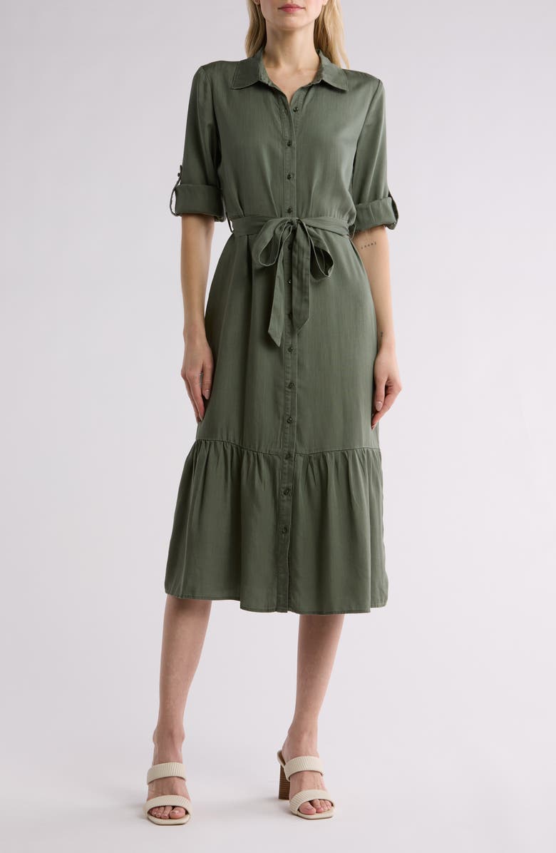 Nanette Lepore Tie Waist Chambray Shirtdress | Nordstromrack