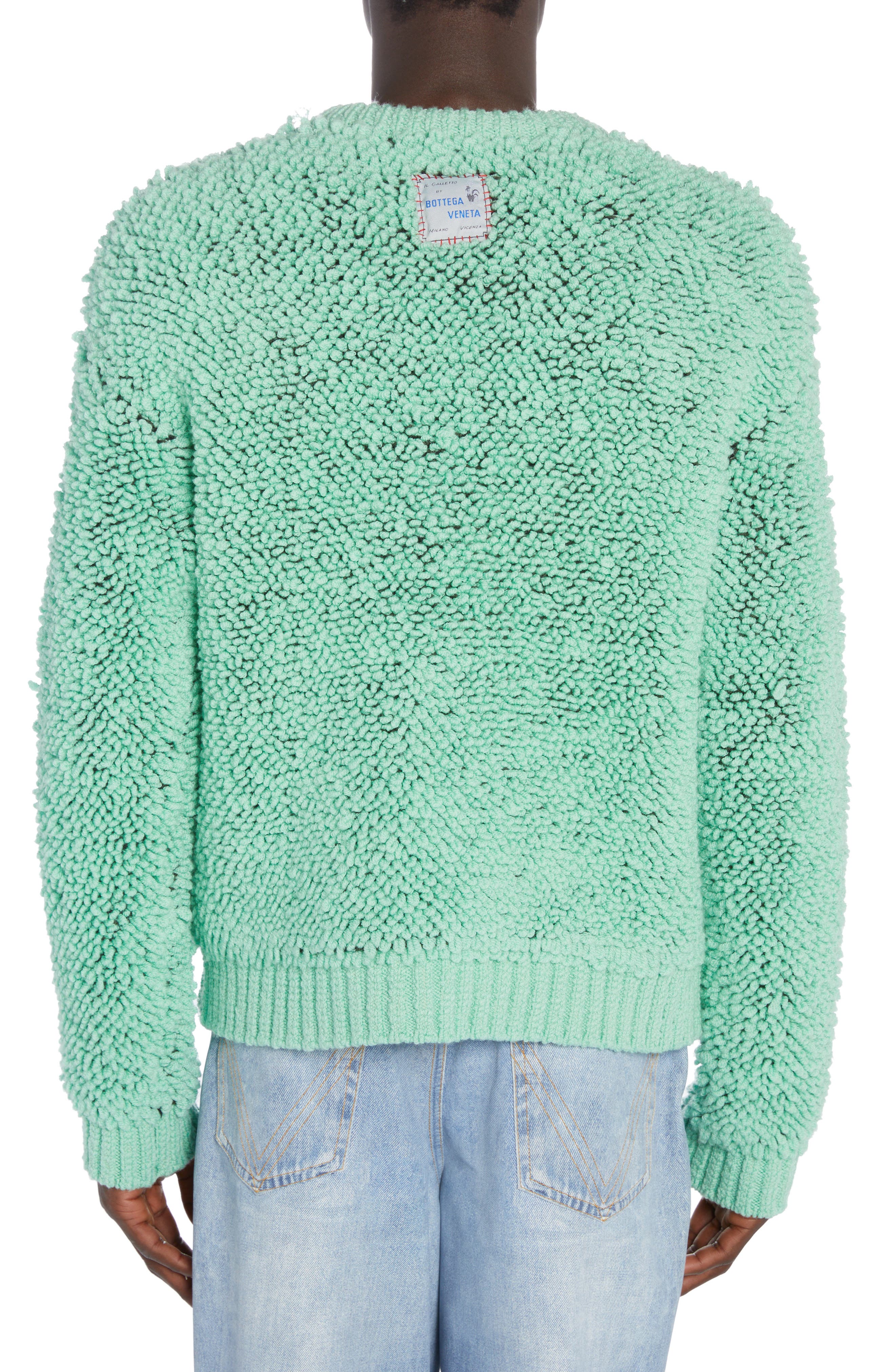 Bottega Veneta Rooster Jacquard Loopy Wool Crewneck Sweater | Nordstrom