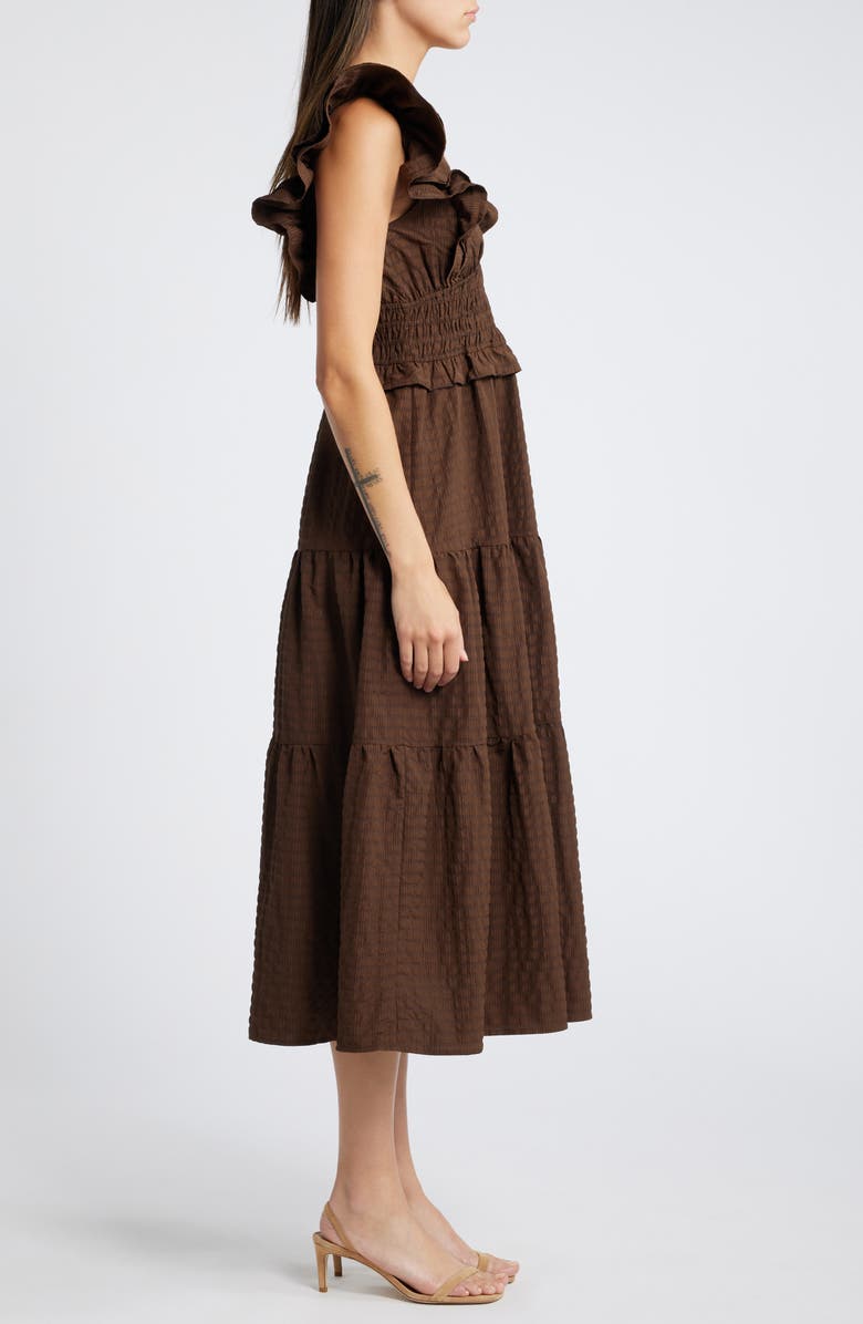 MOON RIVER Ruffle Midi Dress | Nordstromrack