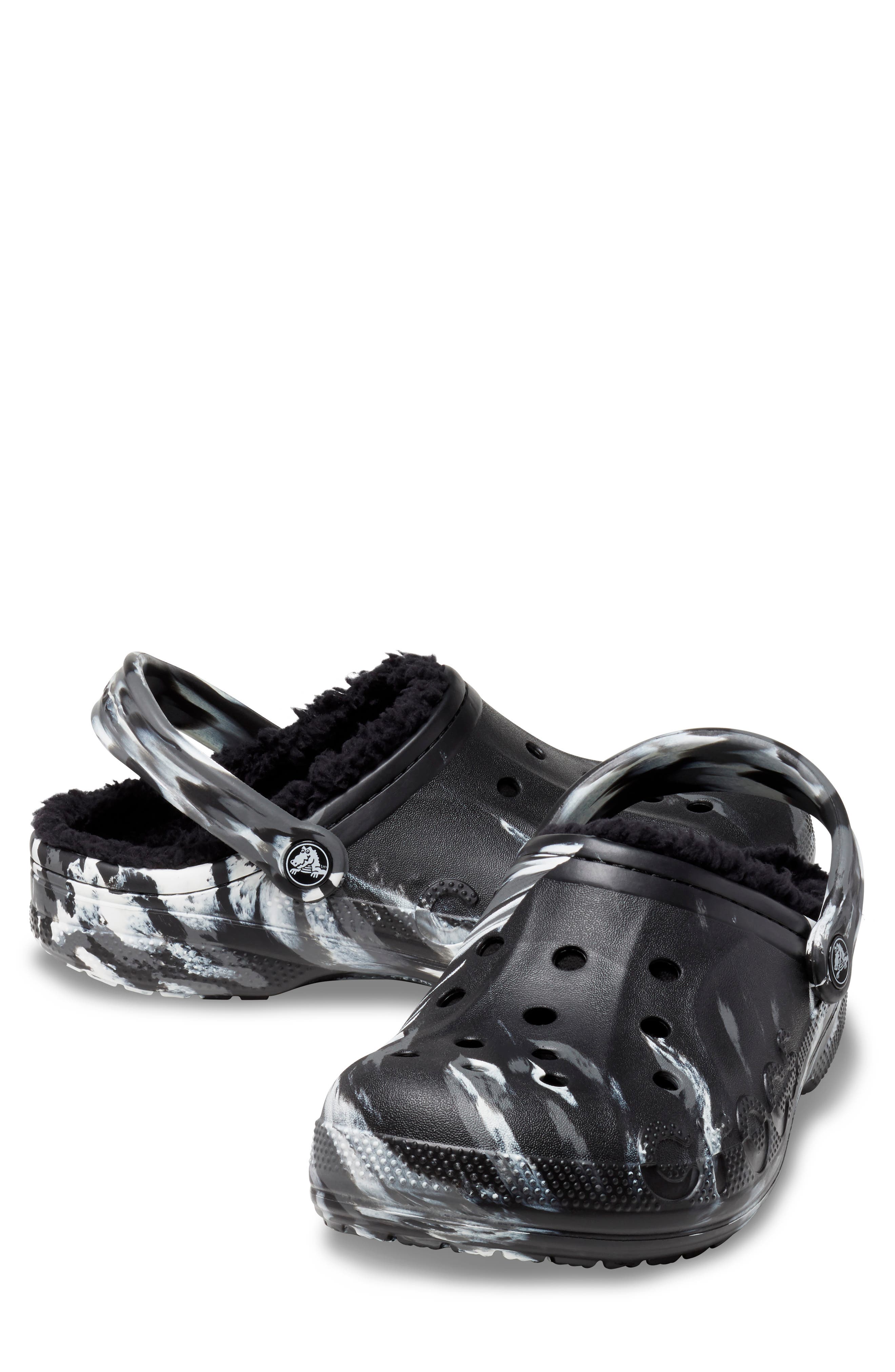 CROCS Unisex Baya Faux Fur Lined Clog Slipper | Nordstromrack