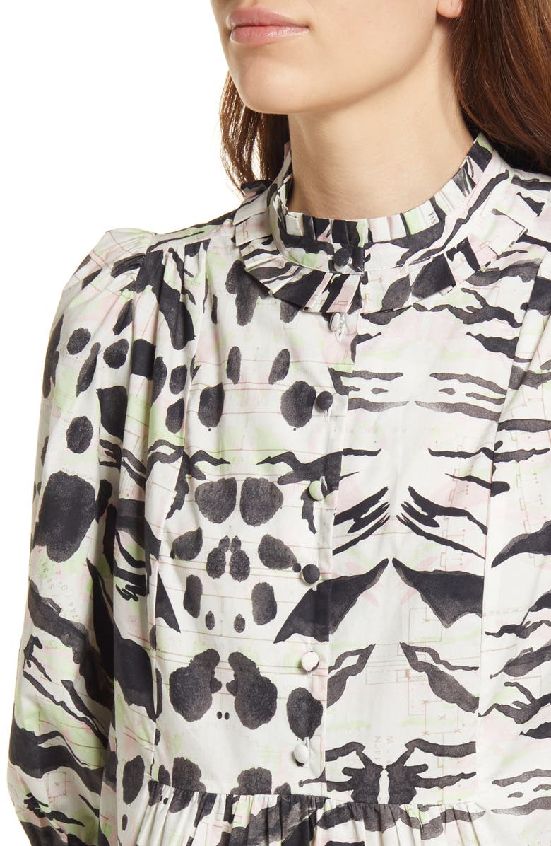 AllSaints Bila Oniyuri Cotton Dress | Nordstromrack
