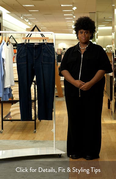 KUT from the Kloth Meg Raw Hem Ankle High Waist Wide Leg Jeans ...