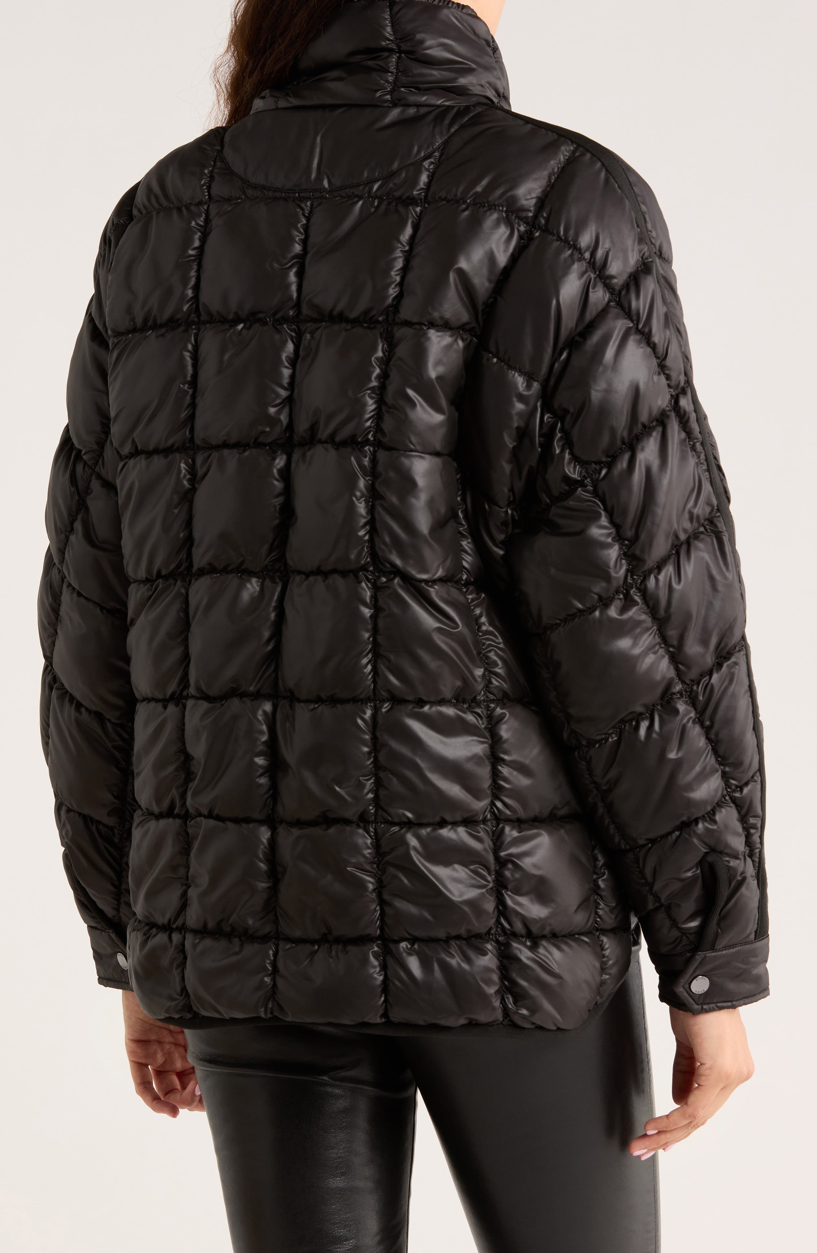BCBGeneration Zip Quilted Short Puffer Jacket | Nordstromrack