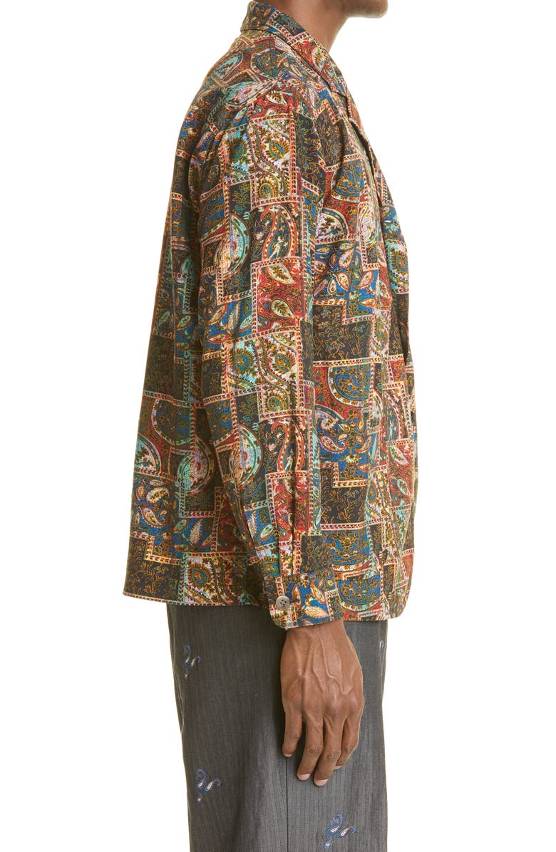 BEAMS Plus Paisley Patchwork Print Wool Sport Coat | Nordstrom