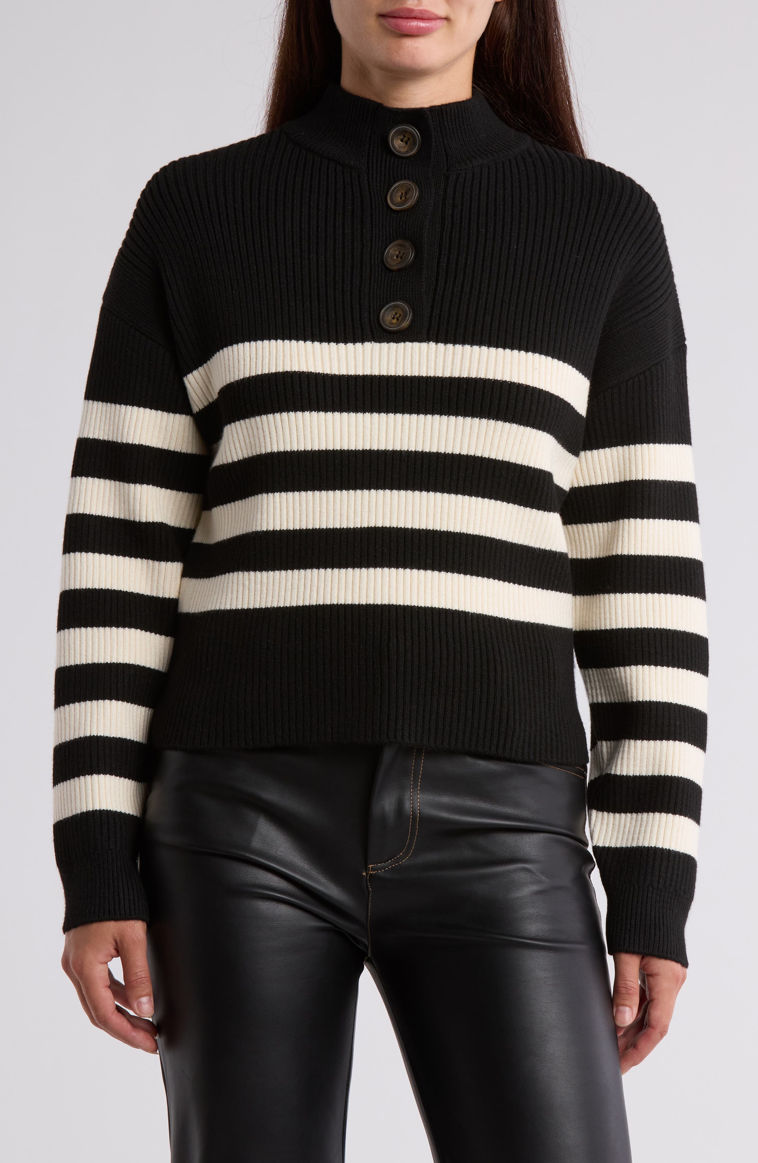INDUSTRY REPUBLIC CLOTHING Stripe Henley | Nordstromrack