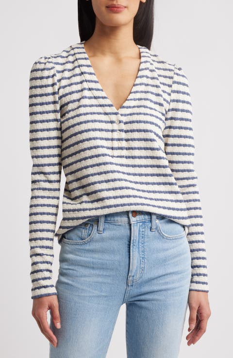 Women's Blue Striped Tops | Nordstrom