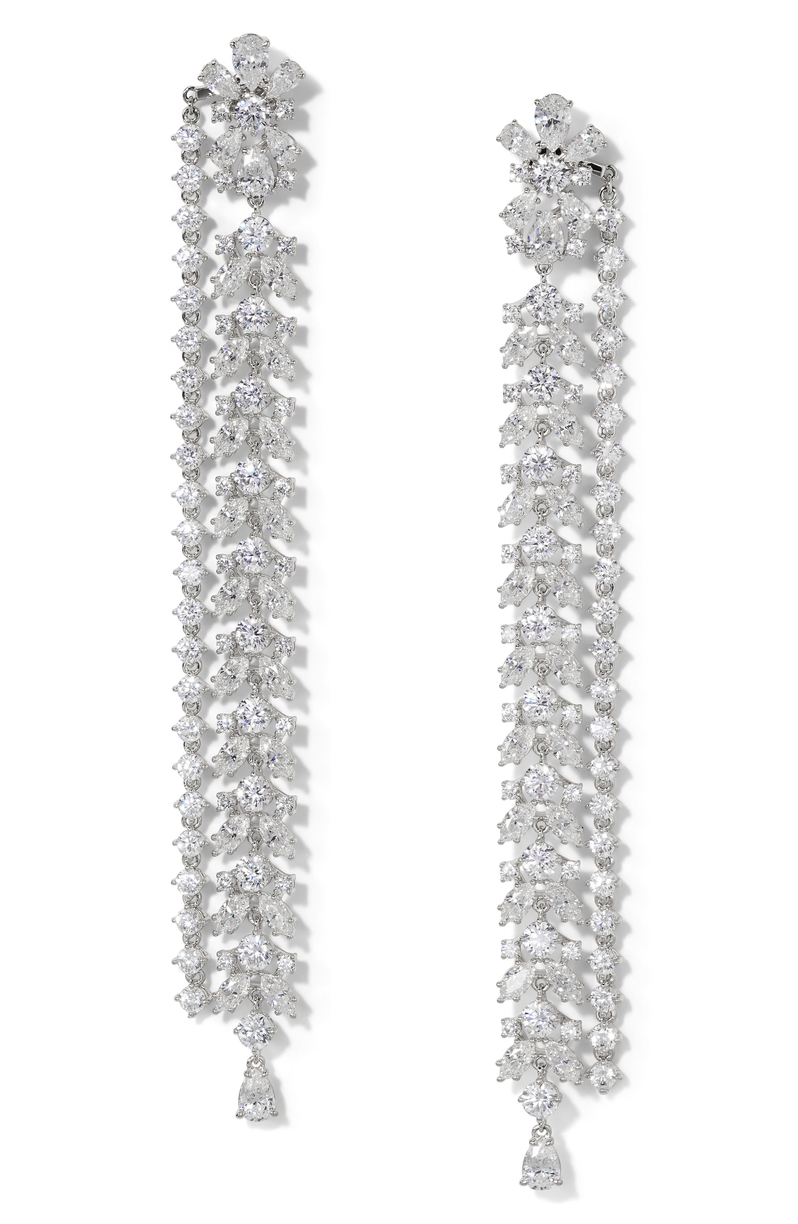 Nadri Starlet Extra Long Linear Drop Earrings | Nordstrom