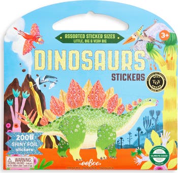eeBoo Shiny Dinosaur Sticker Pack | Nordstrom