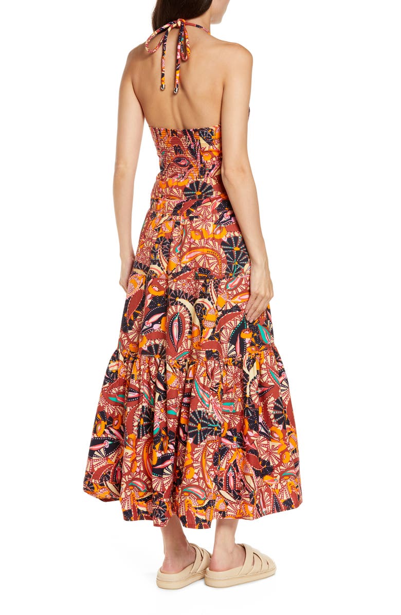 A.L.C. Adelle Cotton Halter Midi Dress | Nordstrom