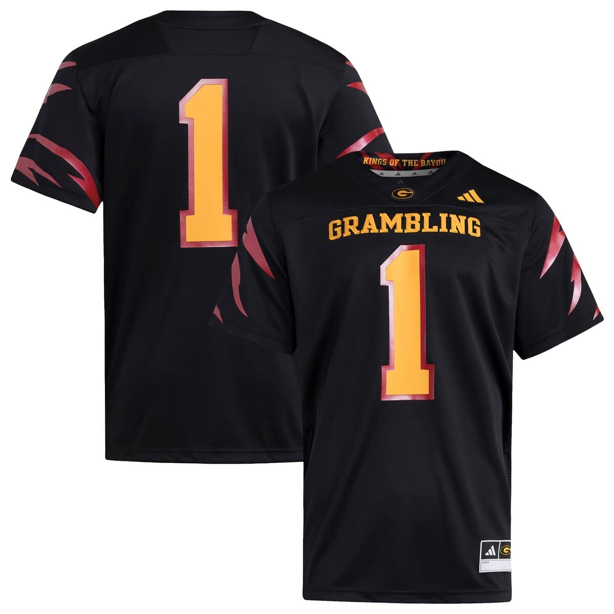 adidas Men's adidas Black Grambling Tigers Premier Strategy Jersey ...