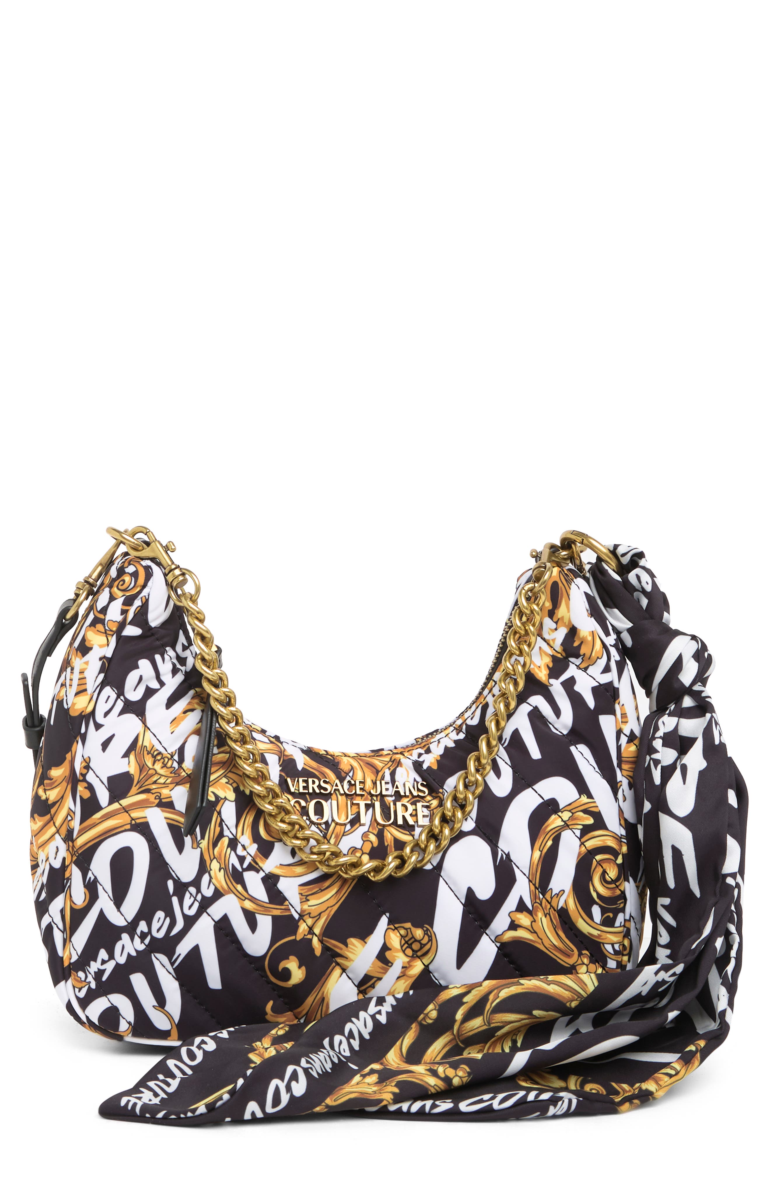 Versace Jeans Logo Print Quilted Shoulder Bag | Nordstromrack