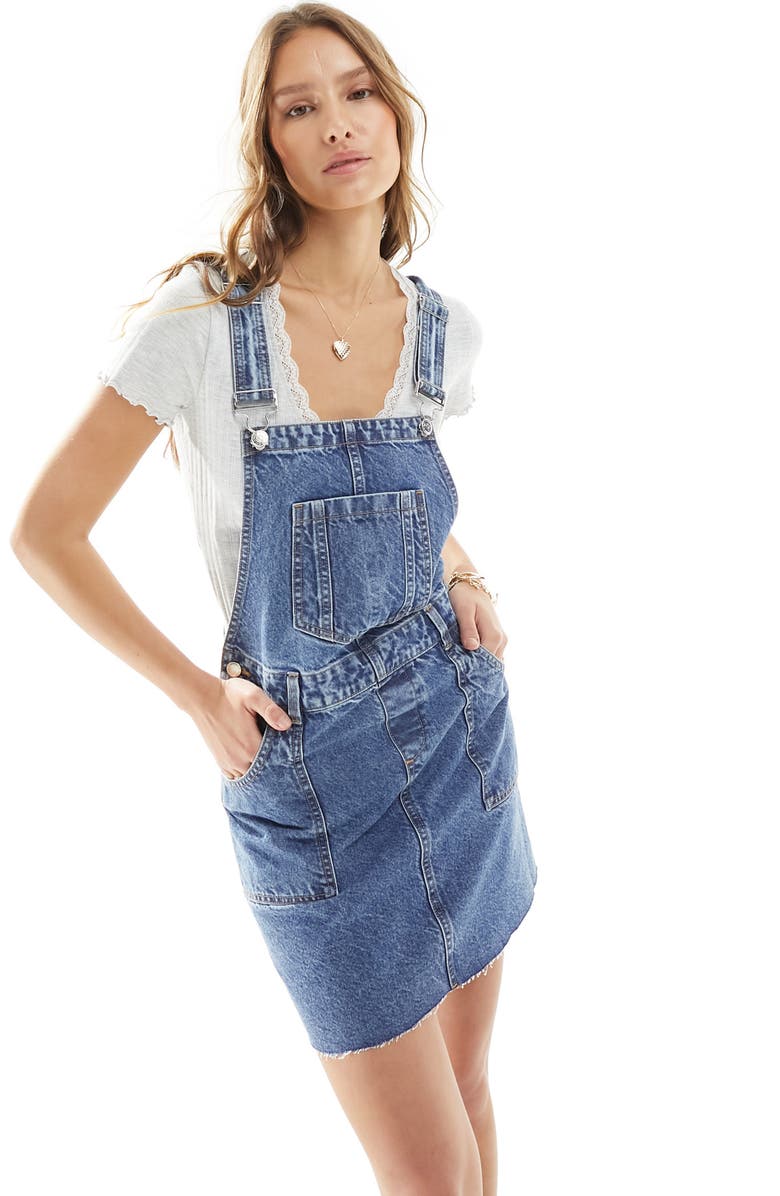 Miss Selfridge Denim Overall Dress | Nordstromrack
