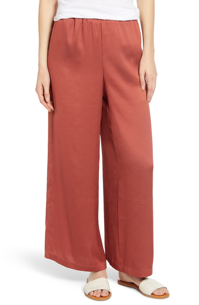 Lou & Grey Fluid Wide Leg Pants | Nordstrom