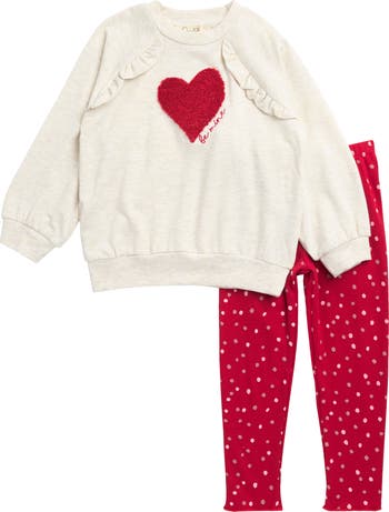 Jessica Simpson Kids' Be Mine Top & Leggings Set | Nordstromrack