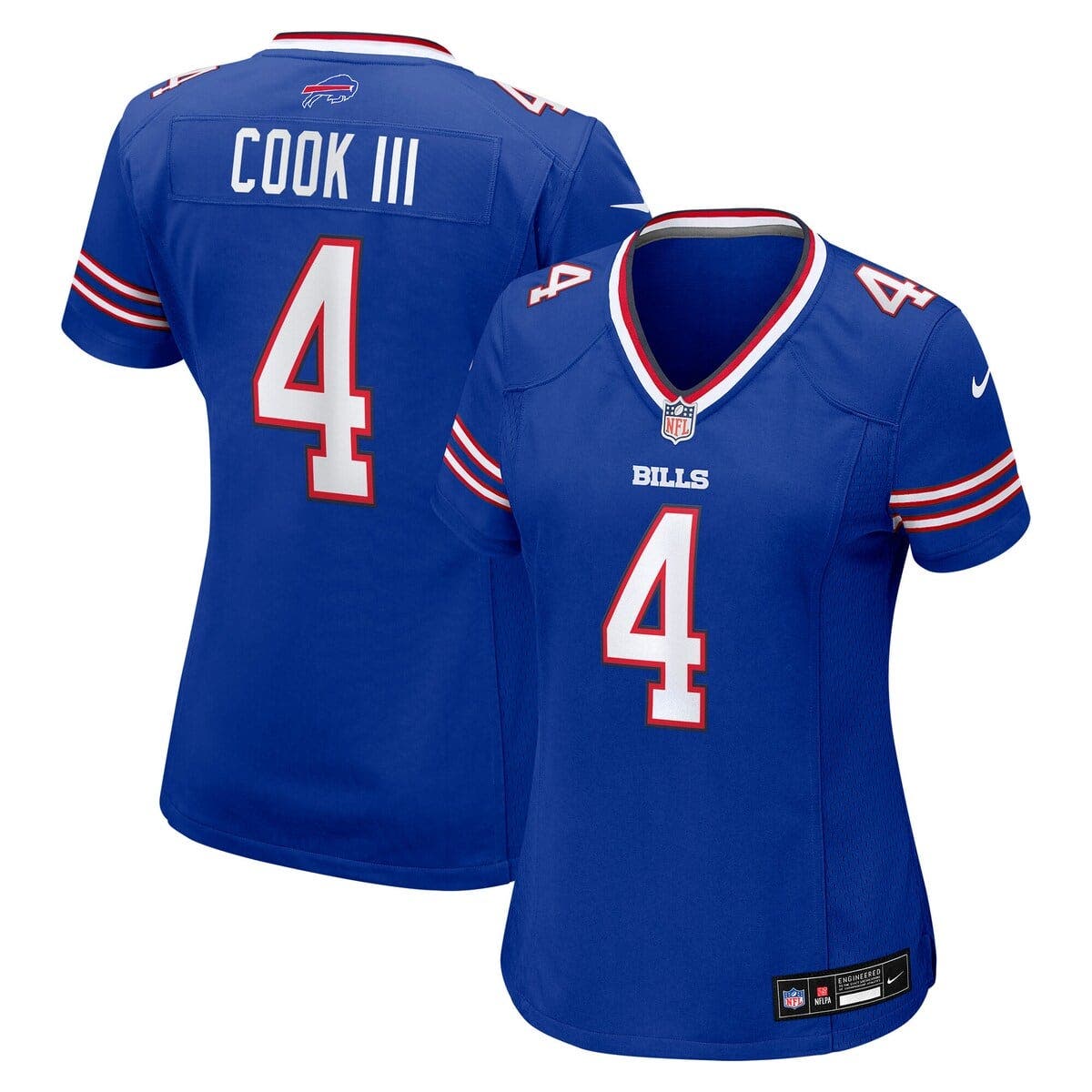 Nike Women's Nike James Cook III Royal Buffalo Bills Team Game Jersey ...