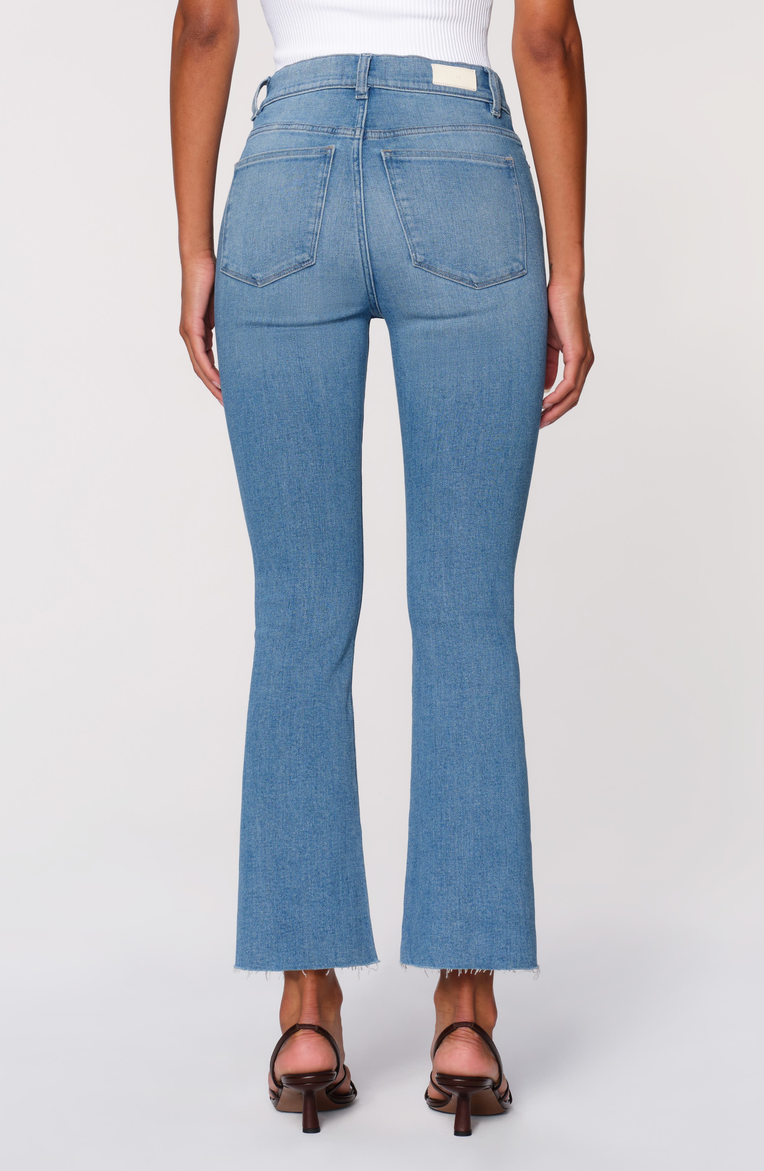 DL1961 Bridget Instasculpt Raw Hem High Waist Ankle Bootcut Jeans ...