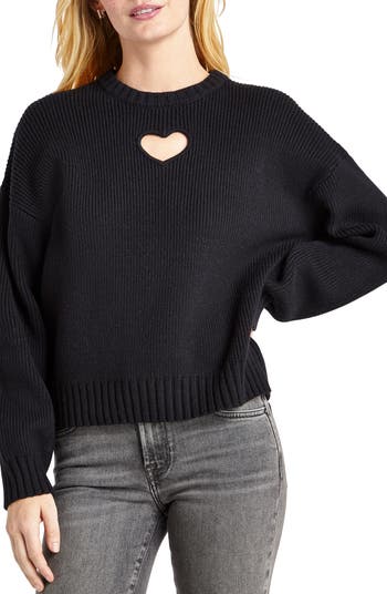 Splendid Elisa Heart Cutout Sweater | Nordstrom