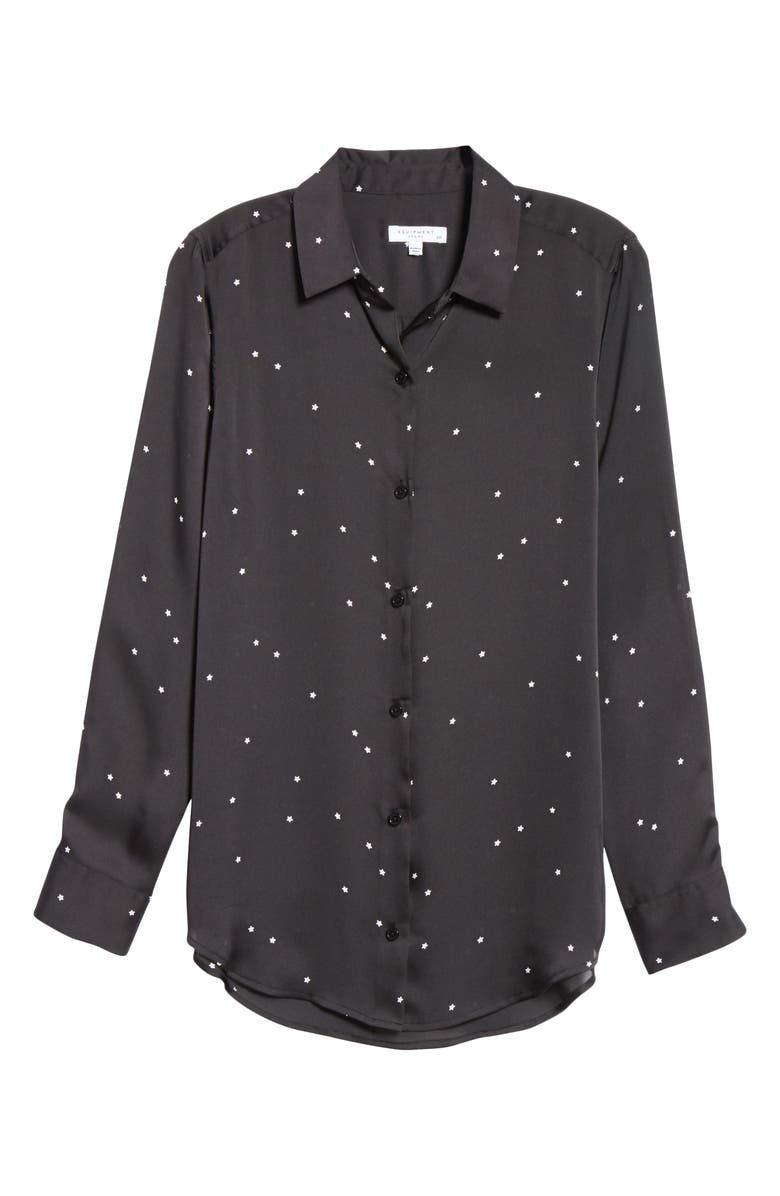 Equipment Essential Star Print Satin Blouse | Nordstromrack