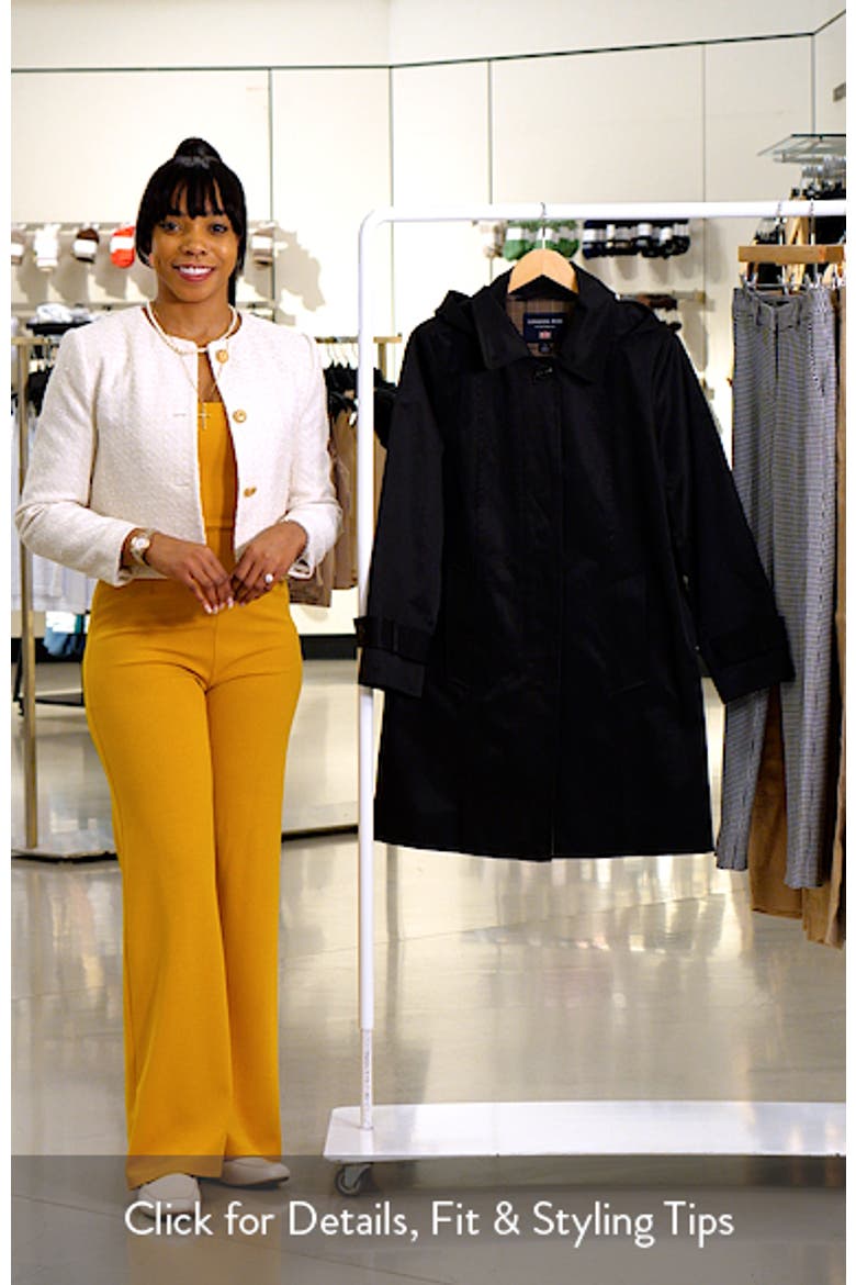 Oversize Single Breasted Hooded Raincoat (Women) | Nordstromrack