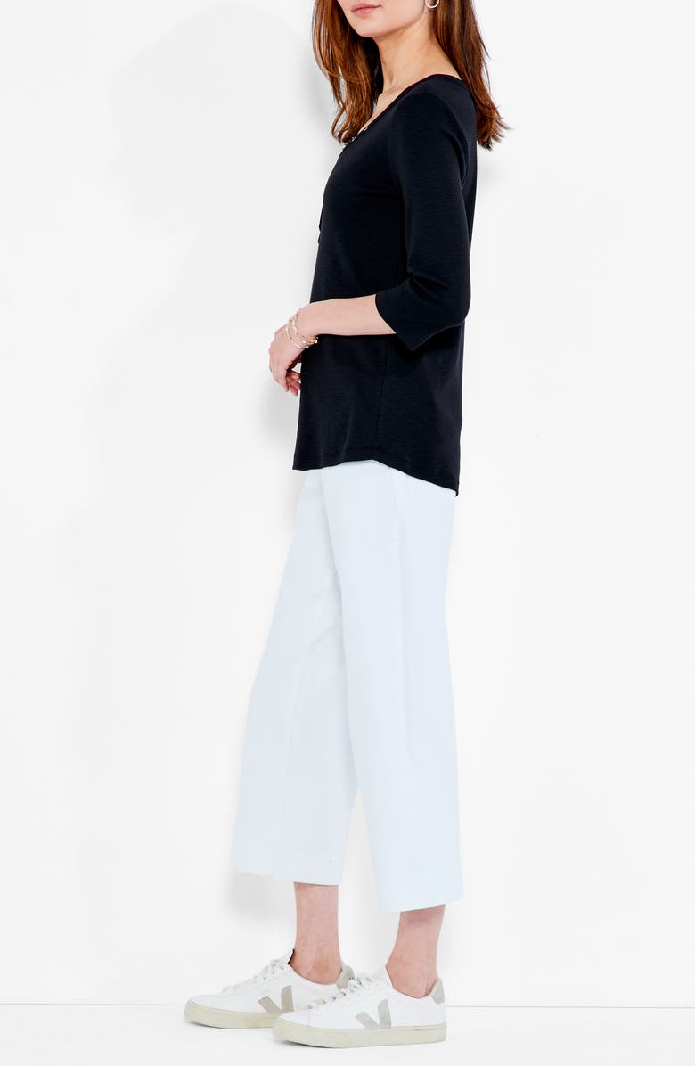 NZT by NIC+ZOE Snap Button V-Neck Cotton Blend Top | Nordstromrack