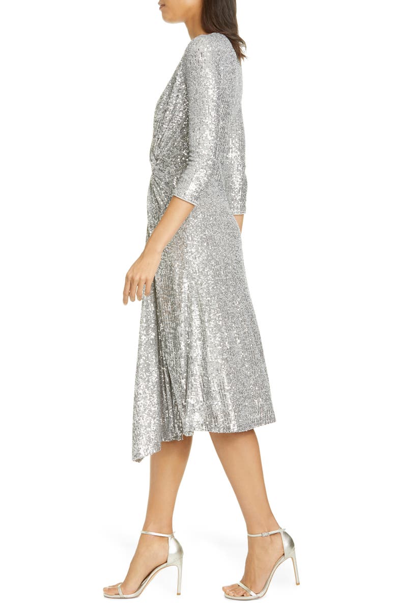 St. John Evening Starlight Sequin Mesh Dress | Nordstromrack