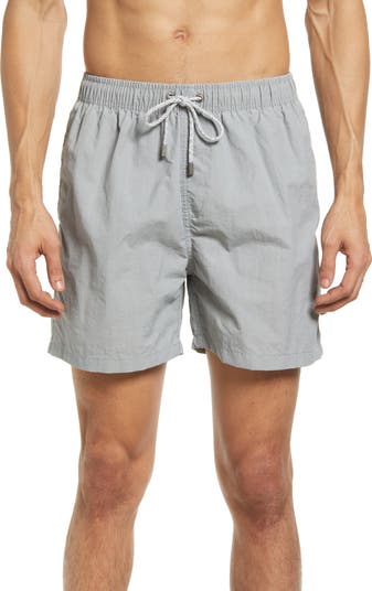 Vintage Summer Solid Washed Water Repellent Swim Trunks | Nordstrom