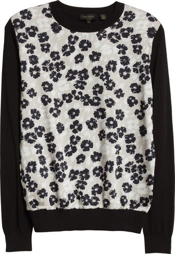 Ted Baker London Preeda Mixed Media Top | Nordstromrack