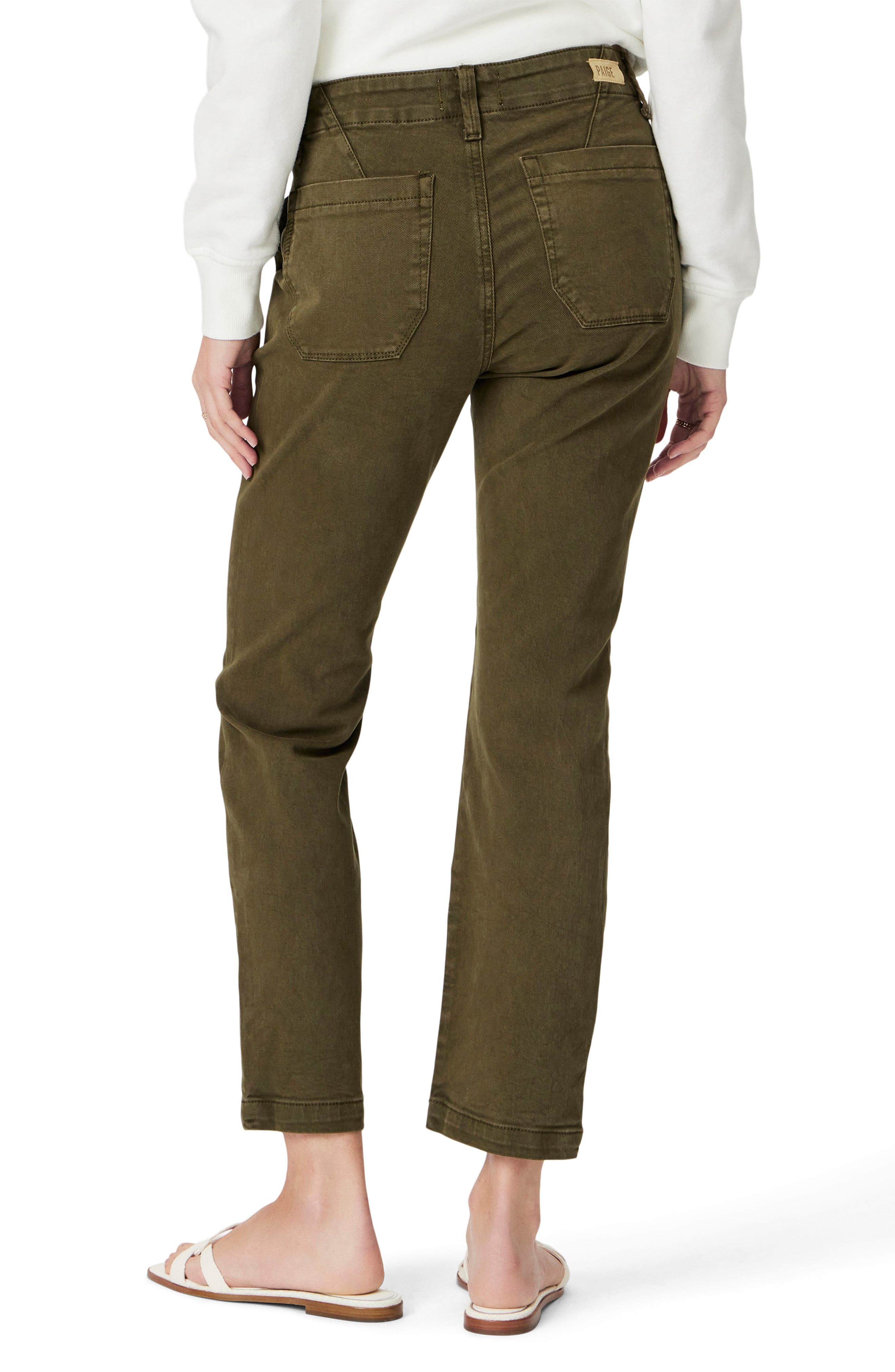 PAIGE Mayslie Patch Pocket Ankle Straight Leg Jeans | Nordstromrack