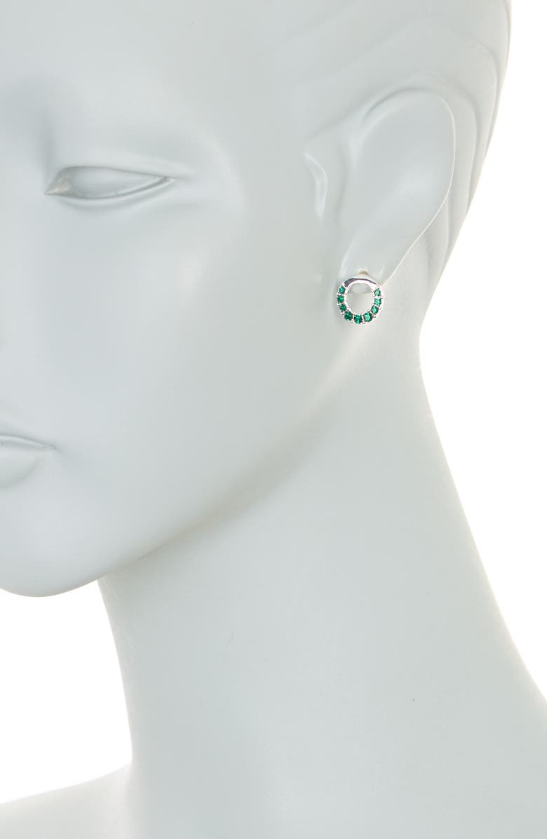 DESIGN STUDIO NINE WEST Crystal Circle Necklace & Stud Earrings Set ...