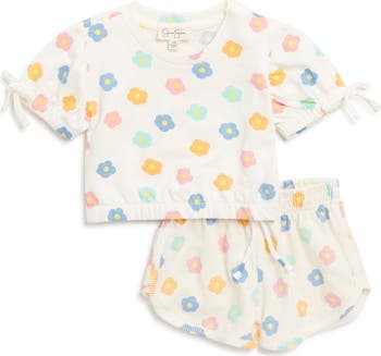 Jessica Simpson Flower Print Top & Shorts Set | Nordstromrack