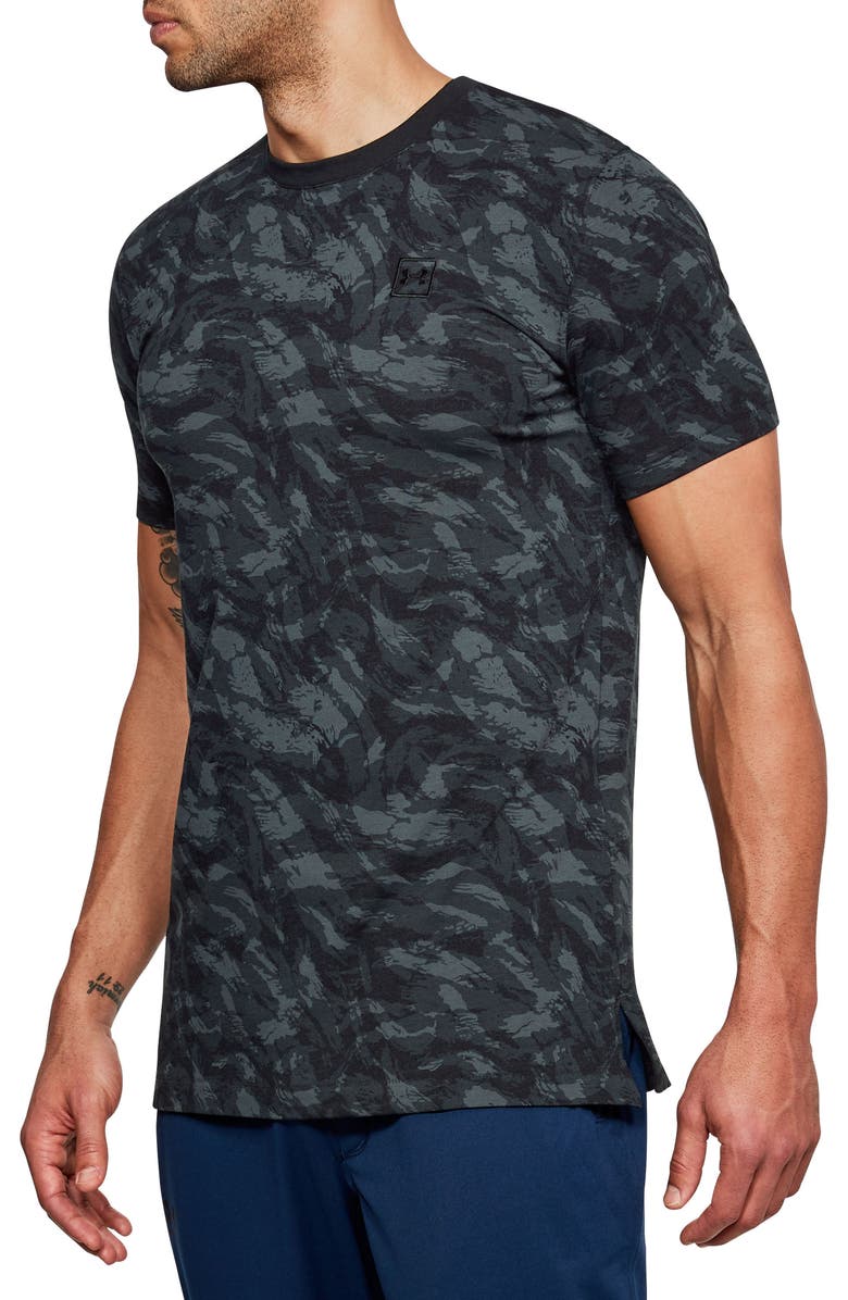 Under Armour Sportstyle Print Charged Cotton® Fitted T-Shirt ...