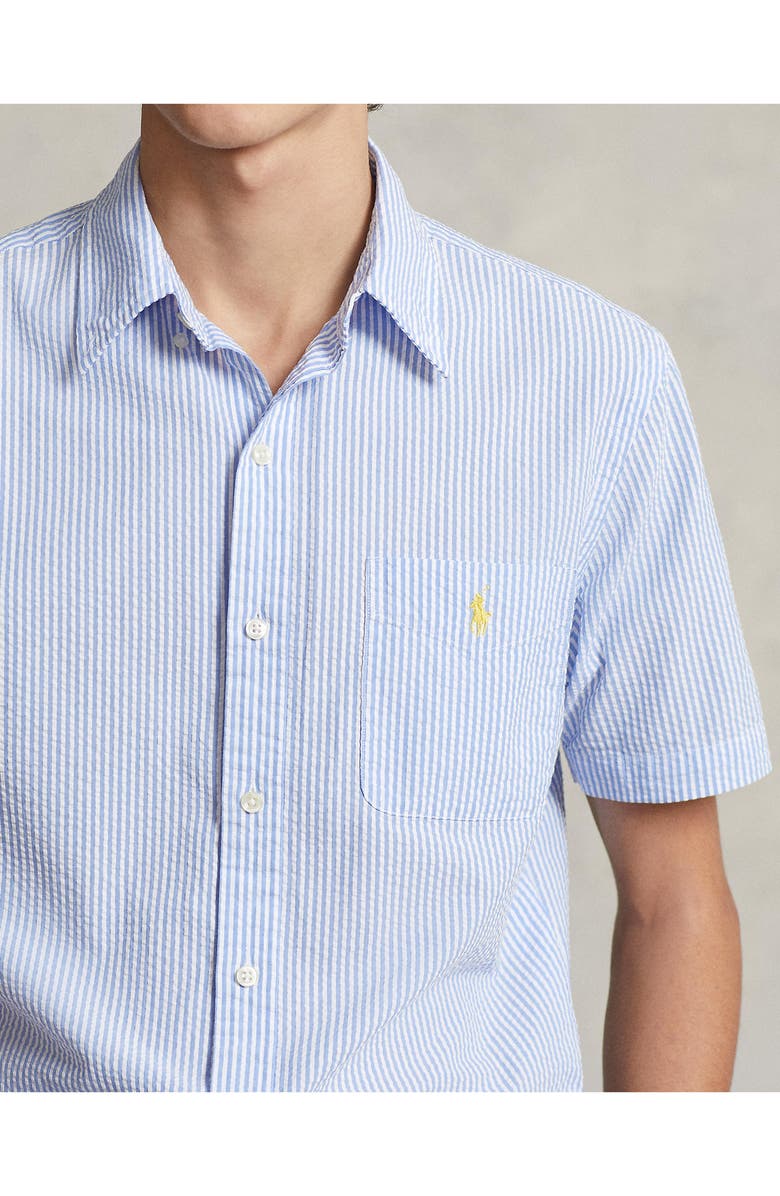 Polo Ralph Lauren Prepster Classic Fit Stripe Short Sleeve Seersucker ...