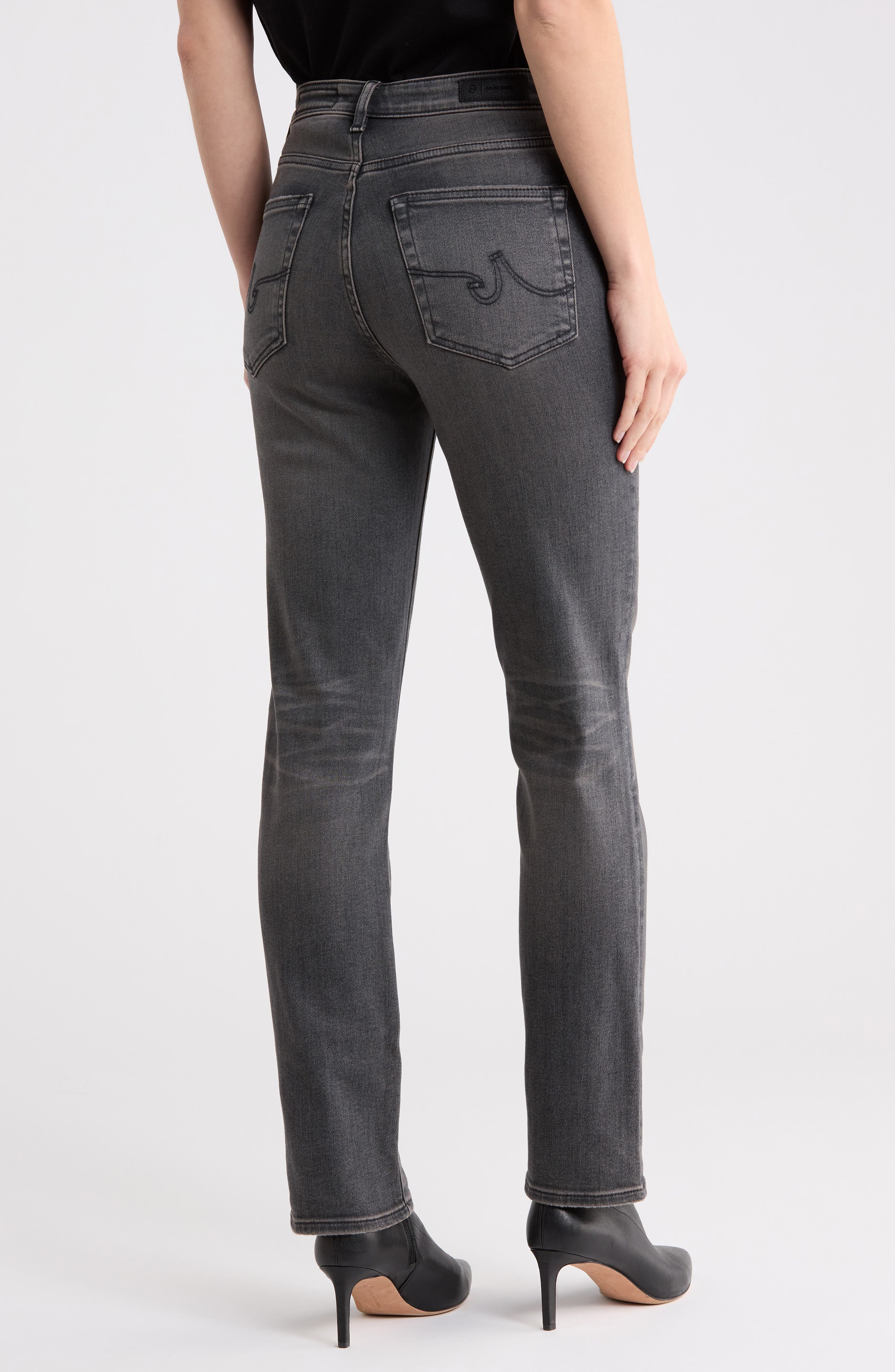 AG Saige High Waist Straight Leg Jeans | Nordstromrack