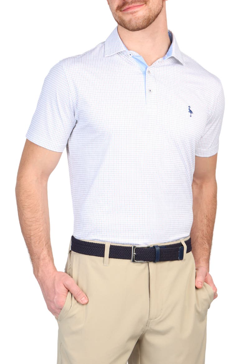 Neon Grid Performance Polo (Men) | Nordstromrack
