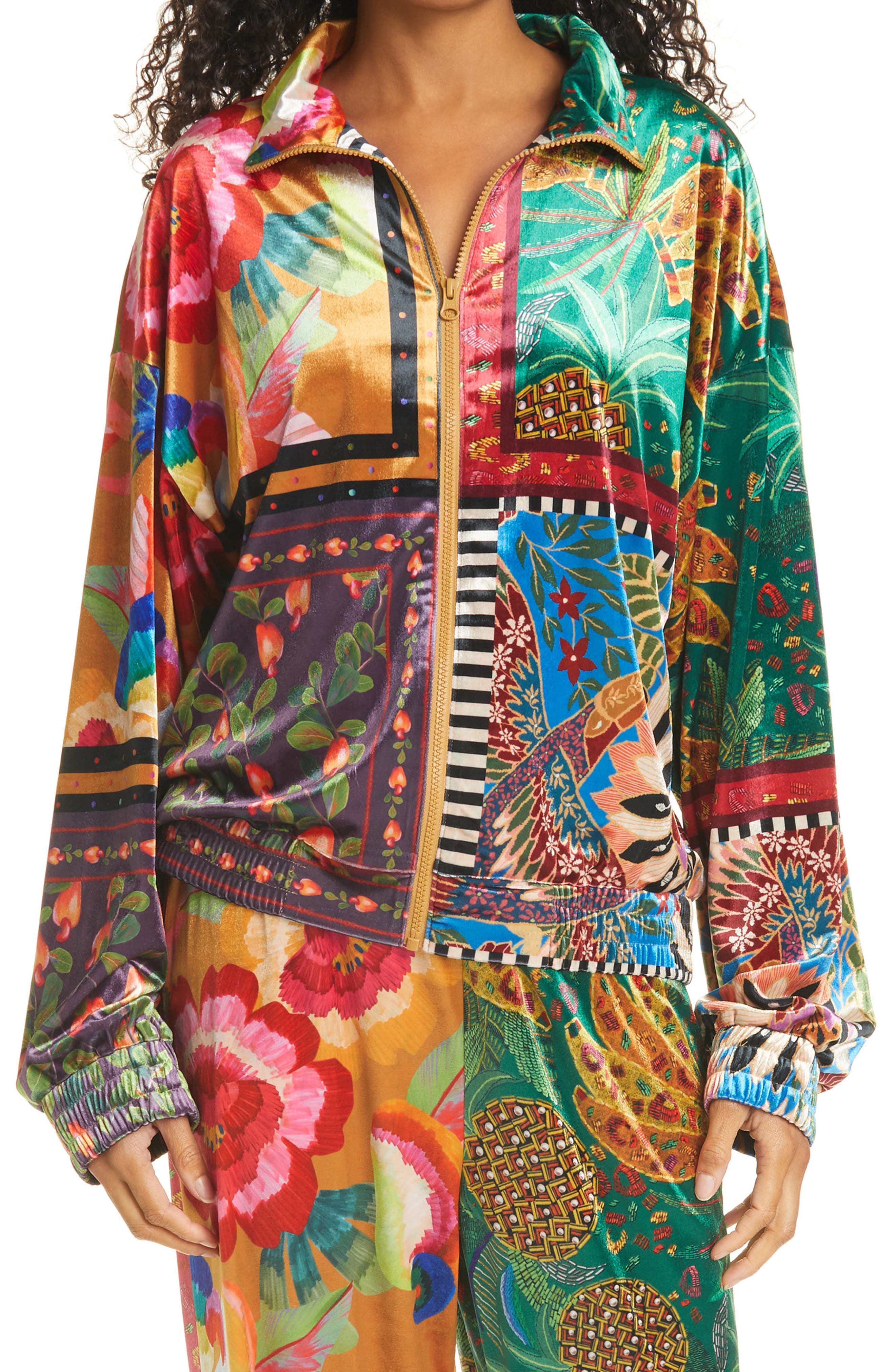 FARM Rio Mix Scarves Jacket | Nordstrom