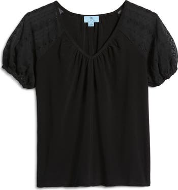CeCe Puff Sleeve Knit Top | Nordstromrack