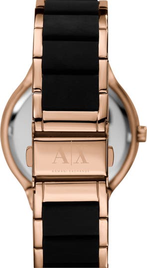 AX Armani Exchange Silicone Bracelet Watch, 40mm | Nordstrom