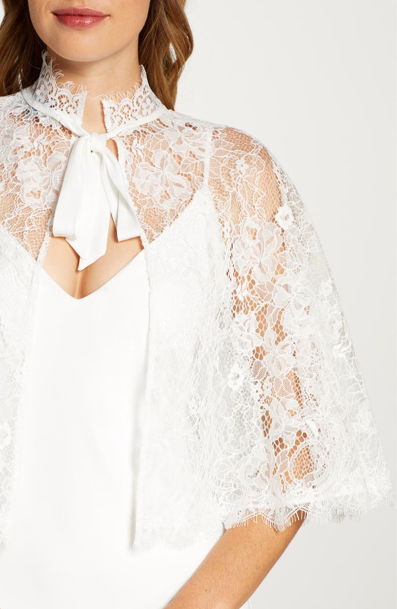Tadashi Shoji Floral Lace Capelet | Nordstrom