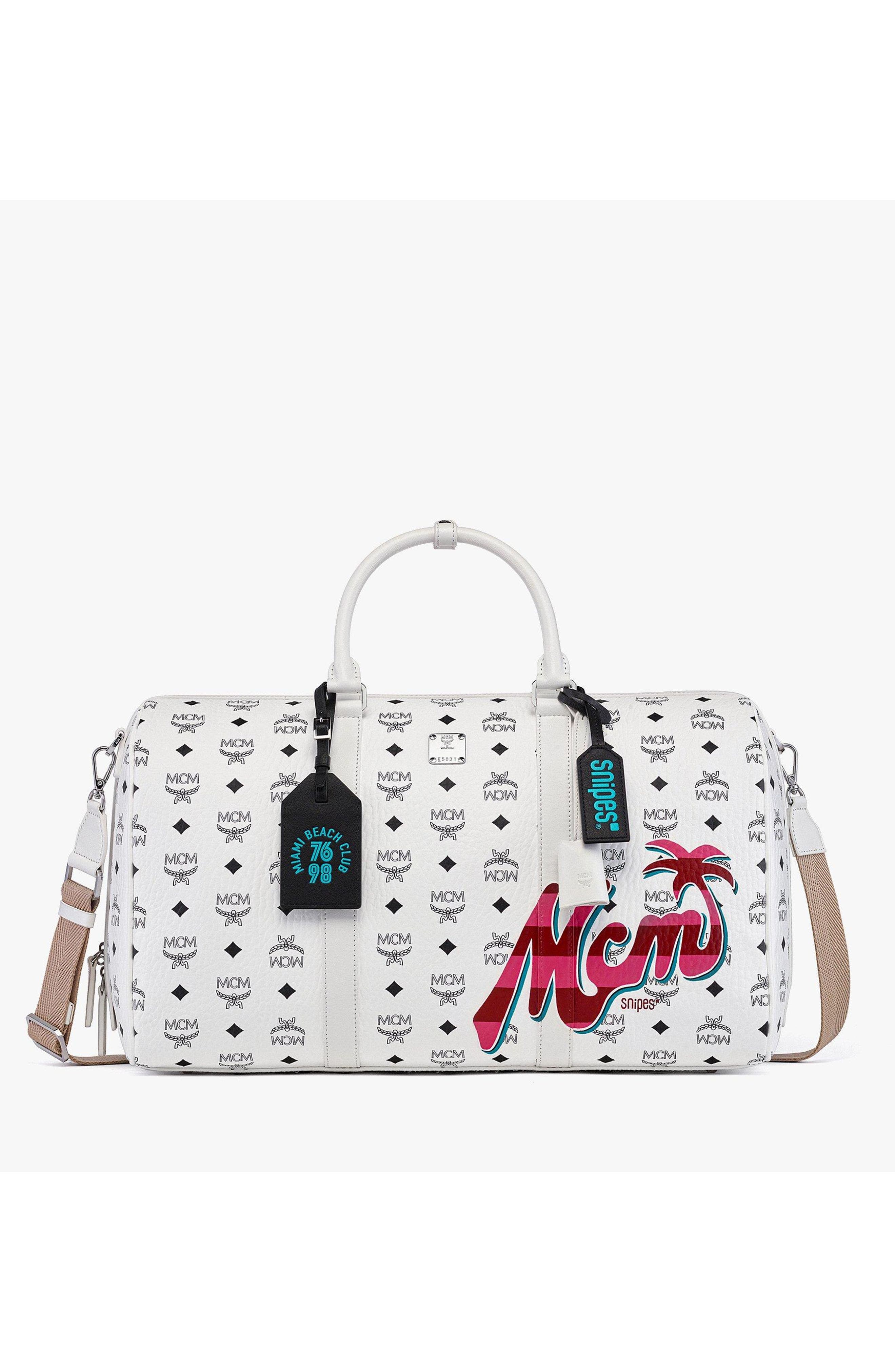 MCM Medium MCM x SNIPES Ottomar Weekender Bag in Visetos | Nordstrom