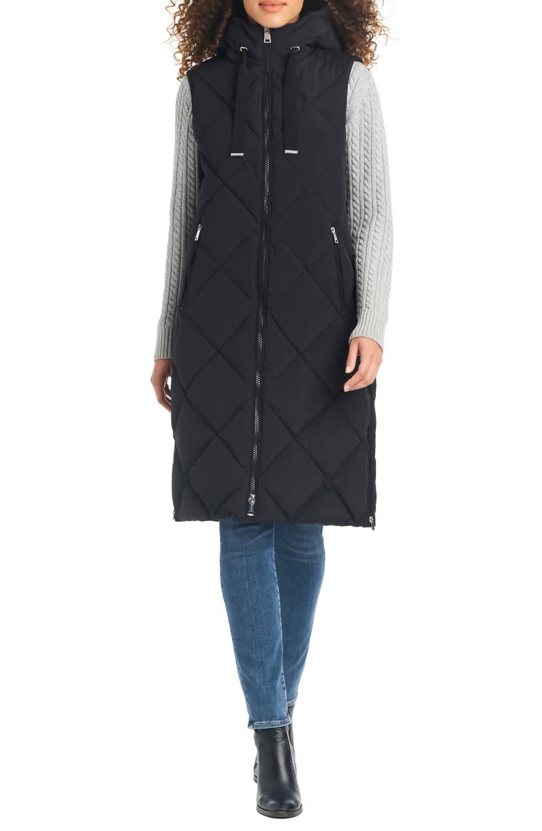 Sanctuary Hooded Long Puffer Vest | Nordstromrack