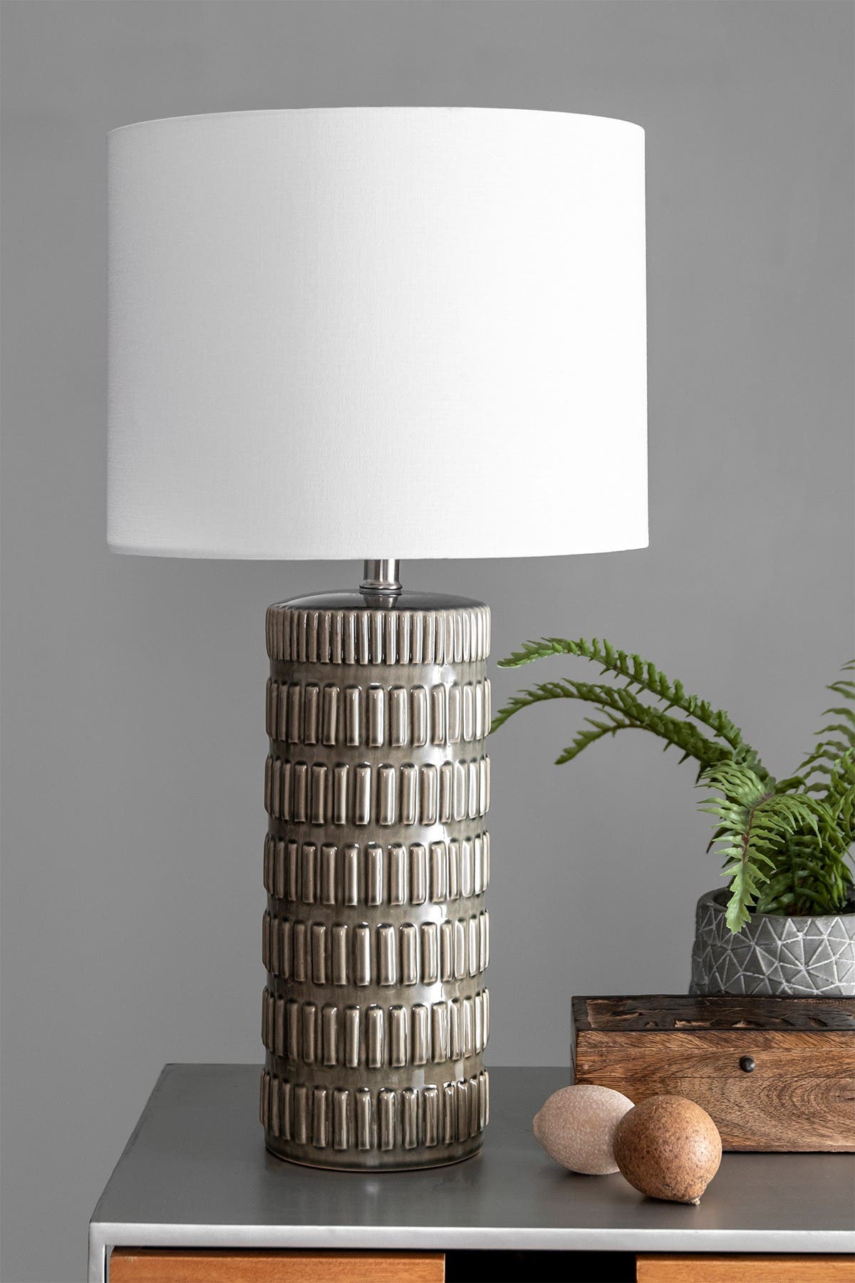 NULOOM 25" Tangela Ridged Ceramic Table Lamp | Nordstromrack