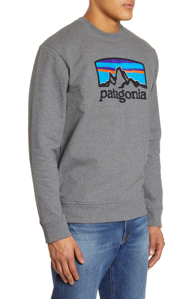 Patagonia Fitz Roy Horizons Uprisal Recycled Blend Fleece Sweatshirt ...