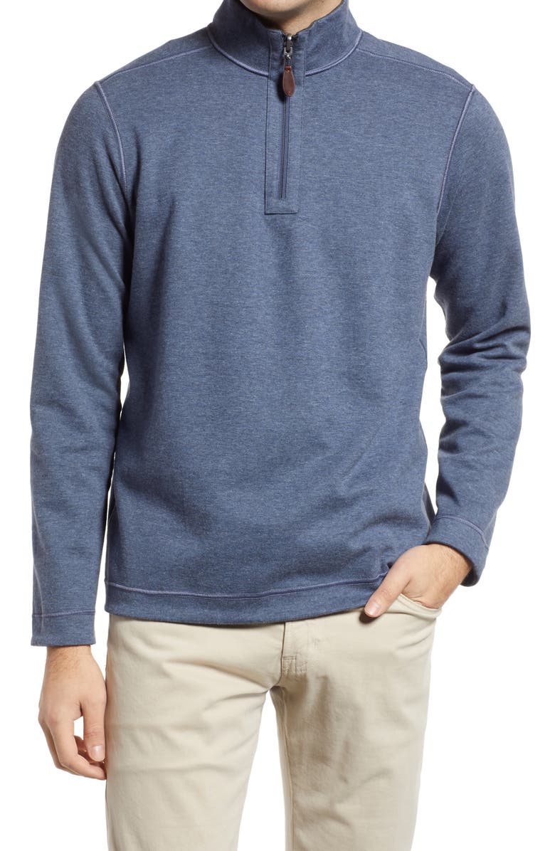 Johnston & Murphy Reversible Quarter Zip Pullover | Nordstrom