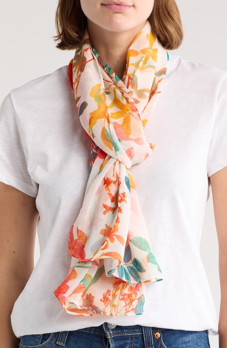Nine West Pretty Floral Oblong Scarf | Nordstromrack