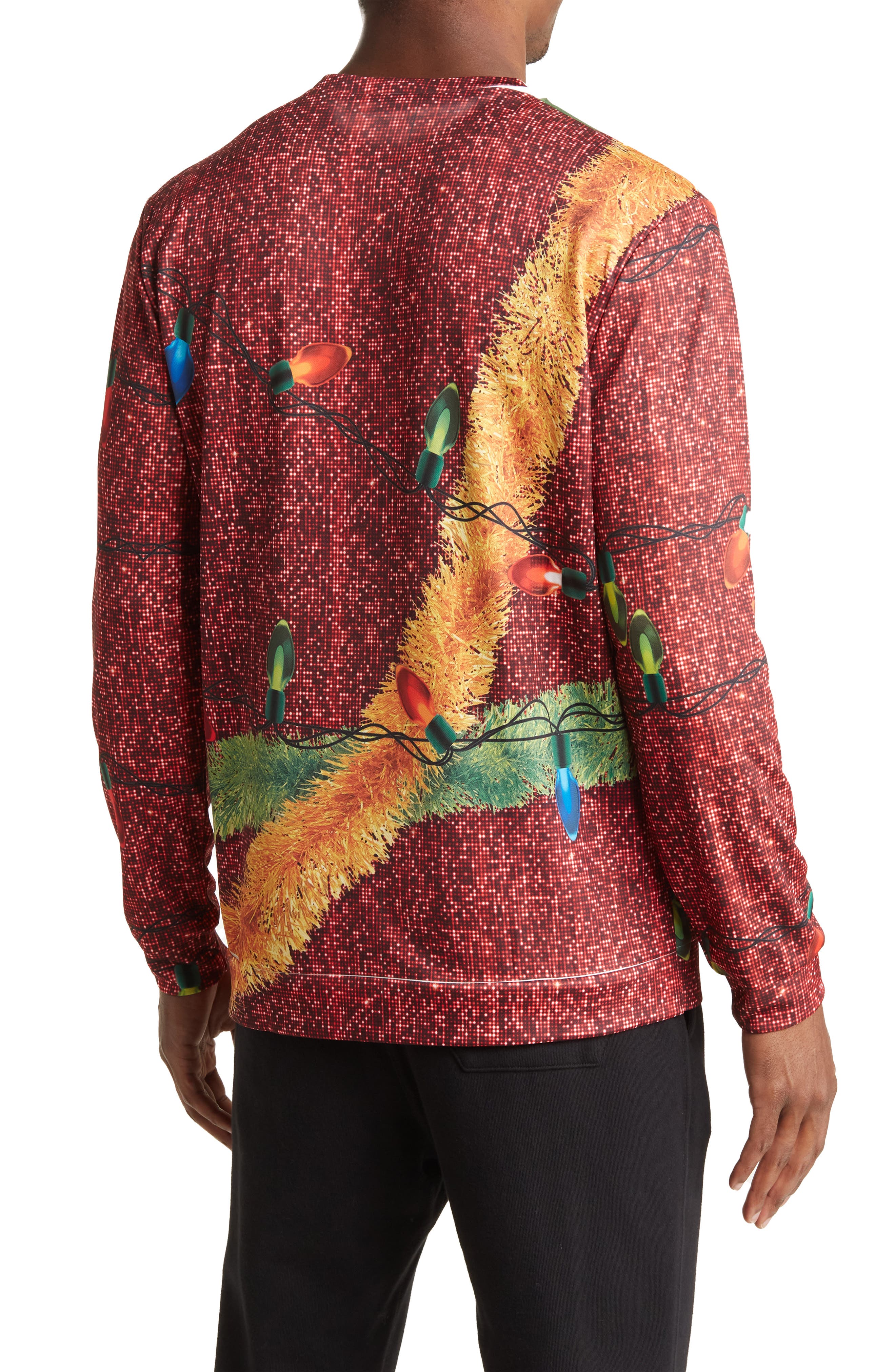 Ugly Christmas Sweater Sparkle Suit Crewneck T-Shirt | Nordstromrack
