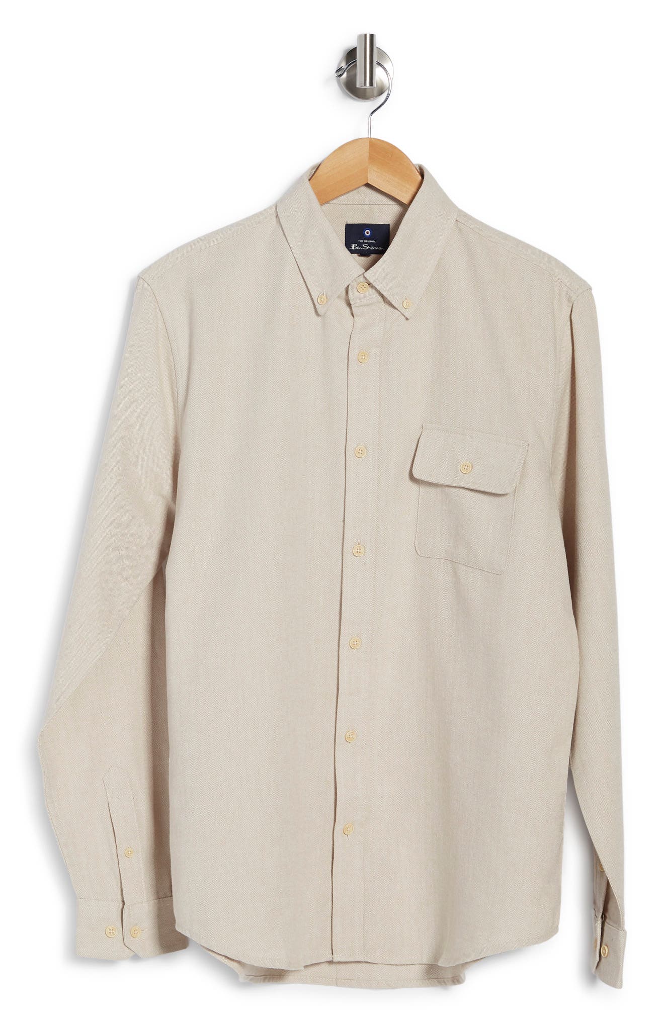 Ben Sherman Long Sleeve Herringbone Shirt | Nordstromrack