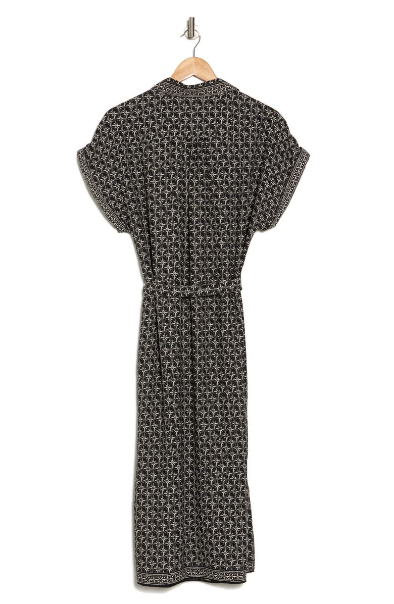 MAX STUDIO Floral Short Sleeve Shirtdress | Nordstromrack