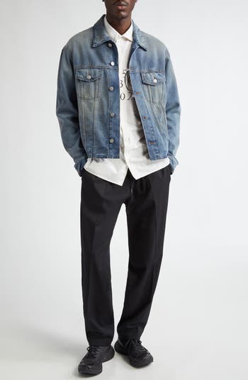 MM6 Maison Margiela Numeric Motif Asymmetric Cotton Poplin MM6 Maison Margiela Numeric Motif Asymmetric Cotton Poplin