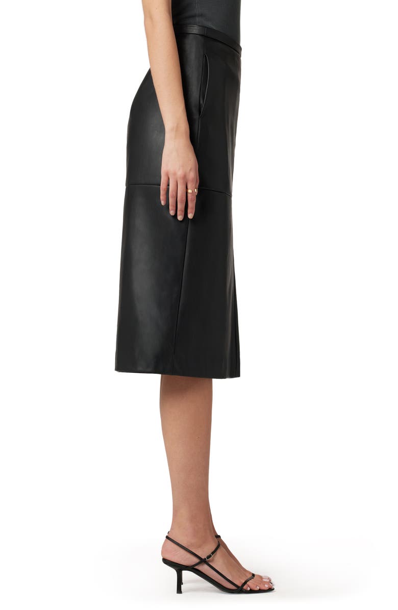 Joe's Doreen Cross Seamed Faux Leather Midi Skirt | Nordstromrack