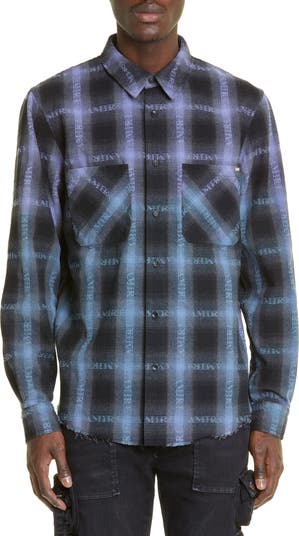AMIRI Ombré Plaid Button-Up Shirt | Nordstrom